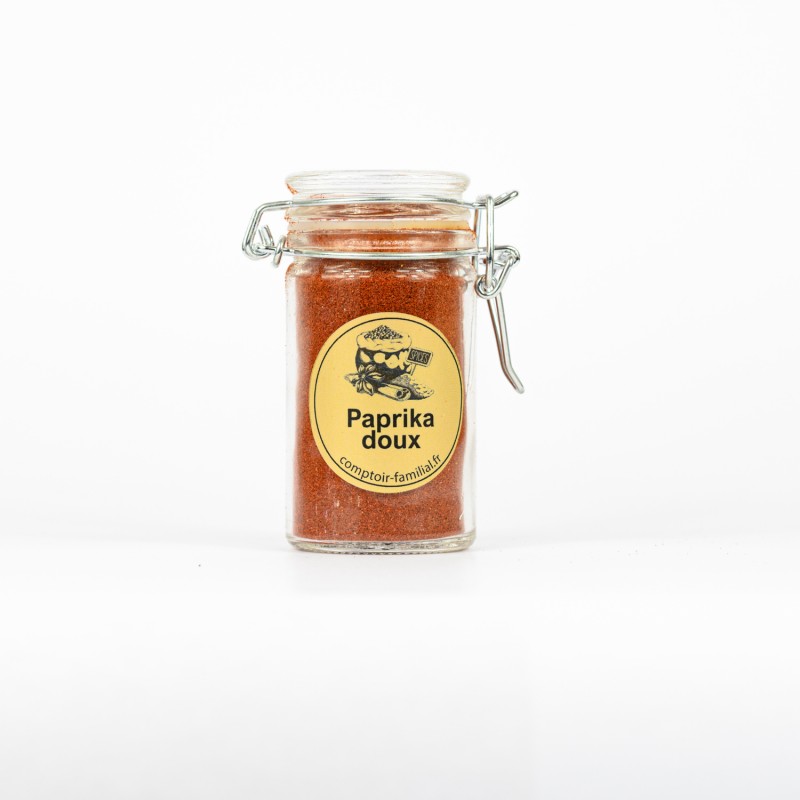 Paprika doux moulu | Épice pour viande rouge | Comptoir Familial ...